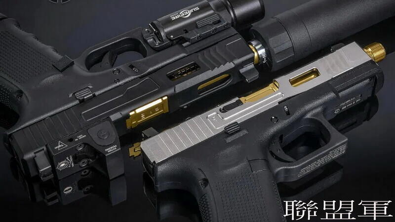 【聯盟軍 生存遊戲專賣店】VFC FI MK2 G19/G19X/G45 Gen5 真槍廠授權 不銹鋼滑套+金外管套件組 | 露天市集 | 全 ...