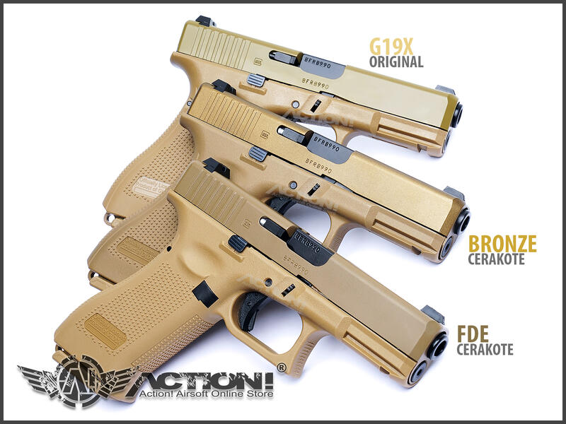 【Action! Custom】現貨免運）VFC GLOCK G19X CERAKOTE 軍規烤漆版 Bronze 銅色 | 露天市集 | 全 ...