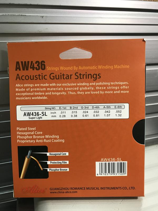【華邑樂器36204】ALICE AW436-SL 民謠吉他弦組 (11-52鋼弦 1組共6條弦) | 露天市集 | 全台最大的網路購物市集