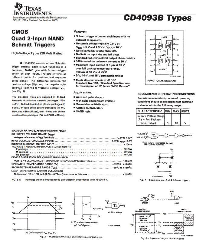【DIY_LAB#60】CD4093/HCF4093(DIP-14) 4組2-input NAND 施密特觸發器(現貨) | 露天市集 | 全 ...