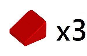 LEGO Red Roof Tile Slope 30 1x1x2/3 樂高紅色 小斜面 三個 4504379 | 露天市集 | 全台最大的 ...