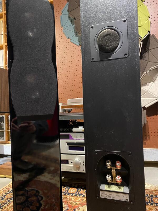[ 沐耳 ] （已售出）德國精品 ELAC 經典小落地揚聲器 FS-127 正面鋼琴烤漆黑色/可玩 Bi-Wire | 露天市集 | 全台最大 ...