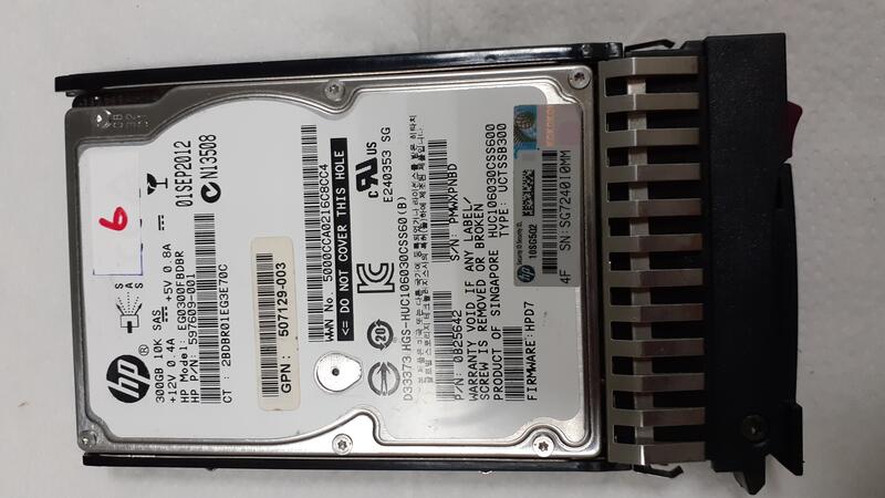 HP 300GB 15000rpm 2.5吋 SAS硬碟 EH0300FBQDD | 露天市集 | 全台最大的網路購物市集