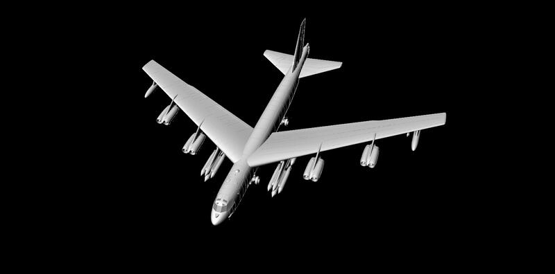 現貨！搜模閣 1/72 現代美國空軍 B-52G 同溫層堡壘轟炸機 更新版（UA72212) | 露天市集 | 全台最大的網路購物市集