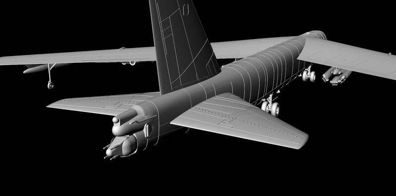 現貨！搜模閣 1/72 現代美國空軍 B-52G 同溫層堡壘轟炸機 更新版（UA72212) | 露天市集 | 全台最大的網路購物市集