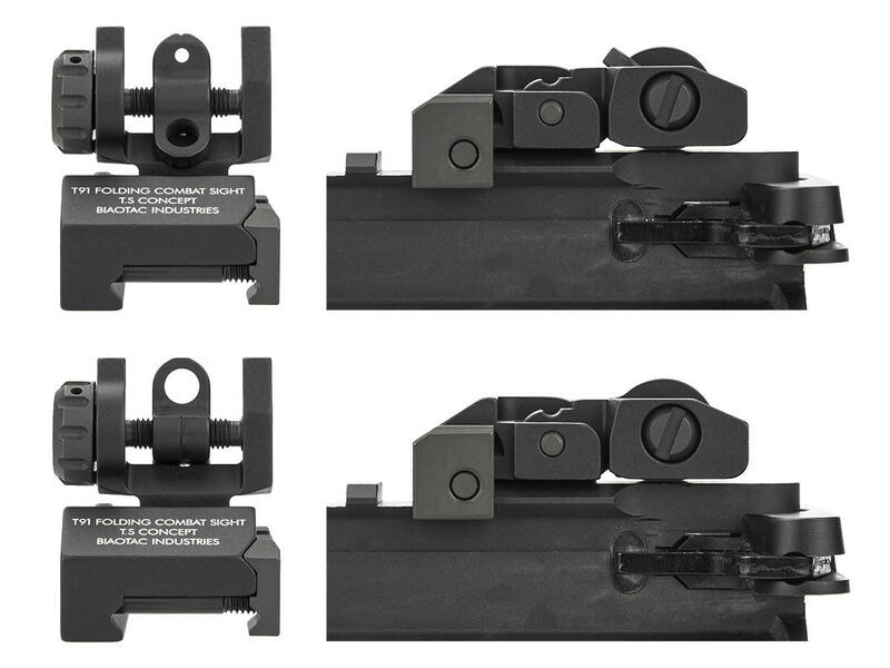 BiaoTAC T91 7075-T6 CNC 全切削 折疊式戰鬥照門 | 露天市集 | 全台最大的網路購物市集