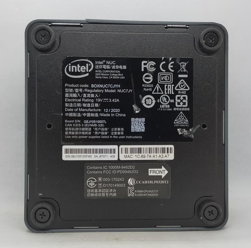 Intel NUC7JY J4005 雙核 8G DDR4/ 120G SSD Win 10 迷你電腦（支援Win11) | 露天市集 | 全 ...