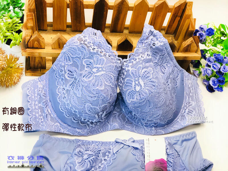 #163-2# 淺紫藍 36F 38F 40F 42F 44F 加大內褲 大彈性 蕾絲軟布 軟布 有鋼圈 衣褲分售 | 露天市集 | 全台最大 ...
