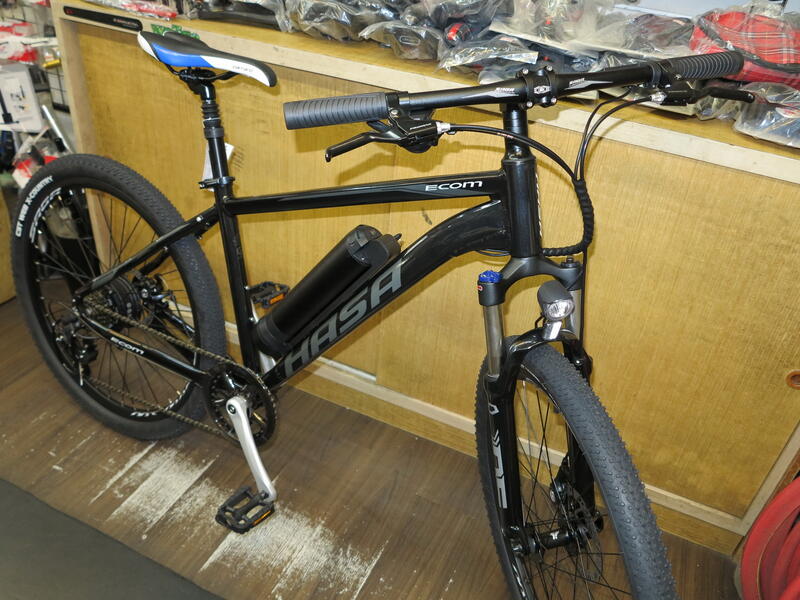 【冠鑫自行車】HASA ECOM 26吋 SHIMANO 7速 鋁合金 電動輔助車 電動登山車 合格閃電標章 黑色 | 露天市集 | 全台最大的網路購物市集