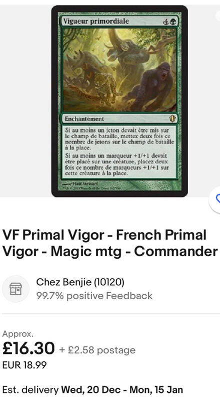 魔法部屋MTG售C13 指揮官2013 Primal Vigor 原始活力 【法文Mint】 | 露天市集 | 全台最大的網路購物市集
