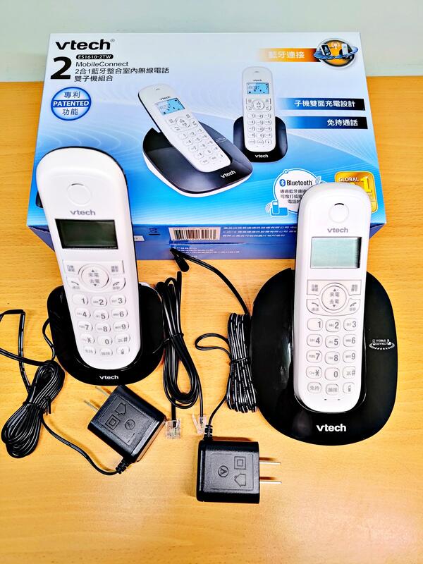 【全新 / 未拆封】Vtech 2合1藍牙整合室內無線電話雙子機組ES1610 | 露天市集 | 全台最大的網路購物市集