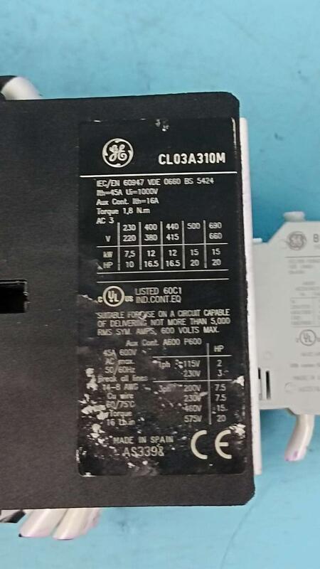 現貨林口 GE CL03 CL03A310M 交流接觸器 BCLF01 觸點塊 棧板AL-5 | 露天市集 | 全台最大的網路購物市集