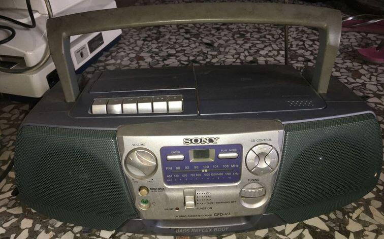 Sony 古董手提音響 CFD-V7 CD 卡帶 am fm 收錄音機 收音機 | 露天市集 | 全台最大的網路購物市集