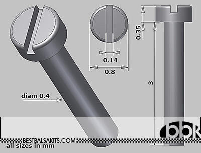 BBK S-07 RESIN 0.8mm HEAD SLOTTED SCREW SIM 180+ pcs | 露天市集 | 全台最大的網路購物市集
