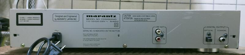 Marantz CD 5000 CD Player 附全新遙控器 | 露天市集 | 全台最大的網路購物市集