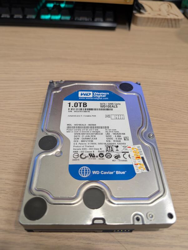 (倉庫翻出) 二手 WD WD10EALS 1TB 硬碟 | 露天市集 | 全台最大的網路購物市集