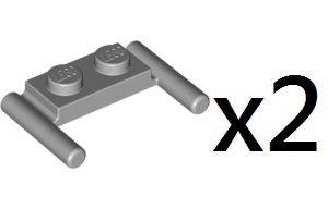 LEGO Light Gray Plate Handles 1x2 樂高淺灰色 薄板雙把手 兩個 4211464 | 露天市集 | 全台最大的 ...
