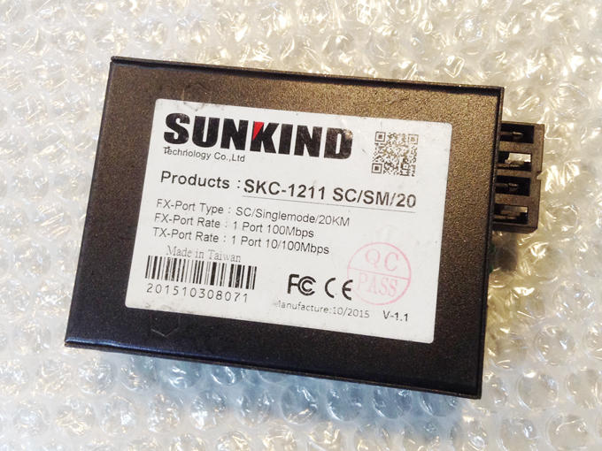 SUNKIND Media Converter SKC-1211 SC/SM/20 | 露天市集 | 全台最大的網路購物市集