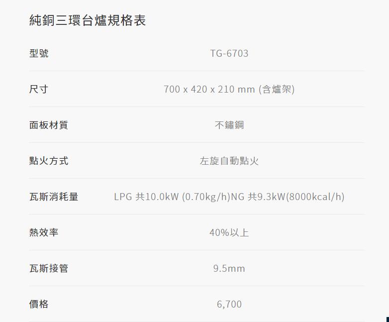 莊頭北 TG-6703純銅三環台爐 三環火最適大火快炒 歡迎來店自取 | 露天市集 | 全台最大的網路購物市集