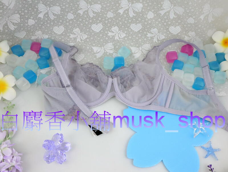 尺寸34D=75D-芋銀灰色戀戀金紗系列桔梗集中性感薄蕾絲軟鋼圈-Q2060055＊白麝香小舖＊全新Swear思薇爾內衣 | 露天市集 | 全台最大的網路購物市集