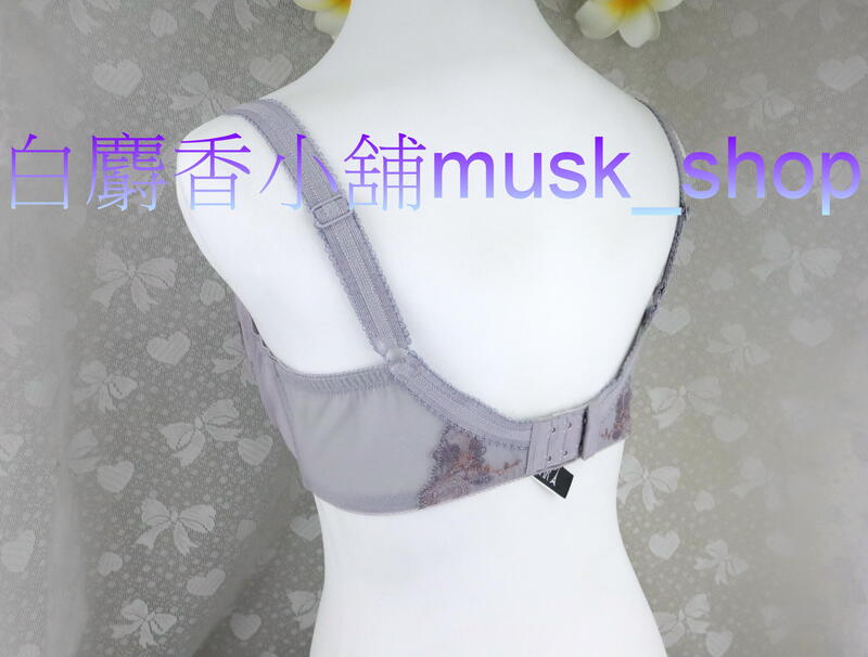尺寸34D=75D-芋銀灰色戀戀金紗系列桔梗集中性感薄蕾絲軟鋼圈-Q2060055＊白麝香小舖＊全新Swear思薇爾內衣 | 露天市集 | 全台最大的網路購物市集