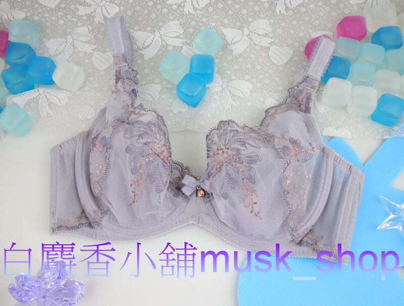 尺寸34D=75D-芋銀灰色戀戀金紗系列桔梗集中性感薄蕾絲軟鋼圈-Q2060055＊白麝香小舖＊全新Swear思薇爾內衣 | 露天市集 | 全台最大的網路購物市集