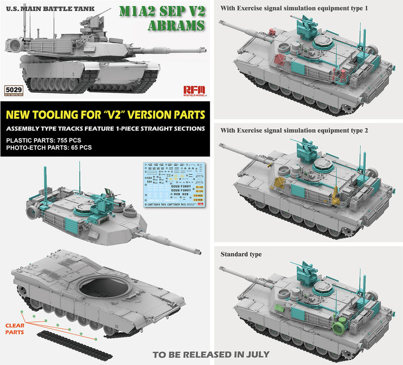 [威逸模型] RMF 1/35 美國 M1A2 SEP V2 標準版 半拚接式履帶 5029 026 附國軍水貼 | 露天市集 | 全台最大的 ...