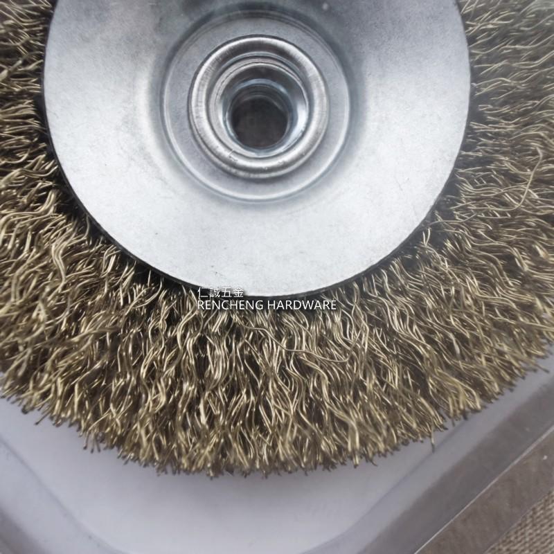 「仁誠五金」神田 碟型鋼絲輪4" K0814 台灣製造 鍍銅高碳鋼 | 露天市集 | 全台最大的網路購物市集