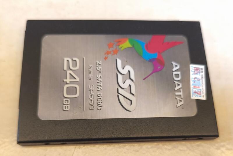 ADATA-SSD-240G_SATA (型號:SP550 _2.5"_有測圖有真相) | 露天市集 | 全台最大的網路購物市集