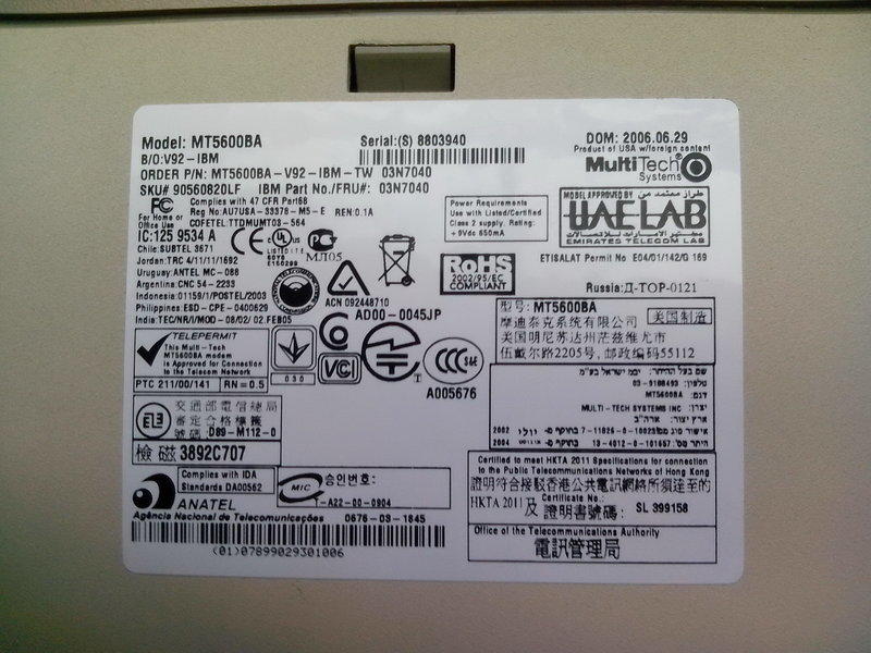 Multi-Tech MT5600BA-V92 Modem 專線式數據機 | 露天市集 | 全台最大的網路購物市集