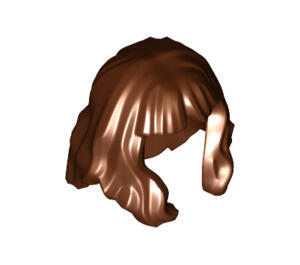 全新LEGO樂高紅棕色捲髮【37697】Hair Mid-Length Wavy Bangs 6234159 | 露天市集 | 全台最大的網路購物市集