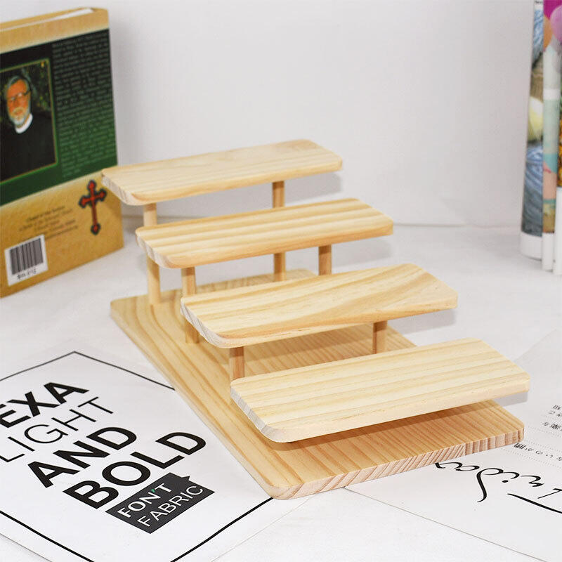 四層 高低面木製展示架 眼鏡架 置物架 文創市集 擺攤 商品陳列 公仔 多層 多尺寸【JI2849】《Jami》 | 露天市集 | 全台最大的 ...