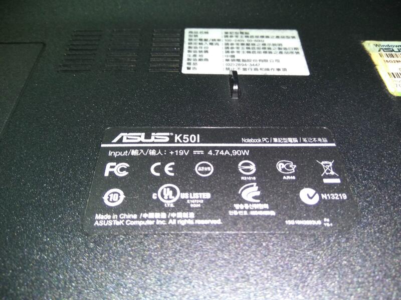 [全景3C]華碩 asus K50I 15.6吋 雙核心獨顯筆電 4G/250G 系統穩 附電池 二手 | 露天市集 | 全台最大的網路購物市集