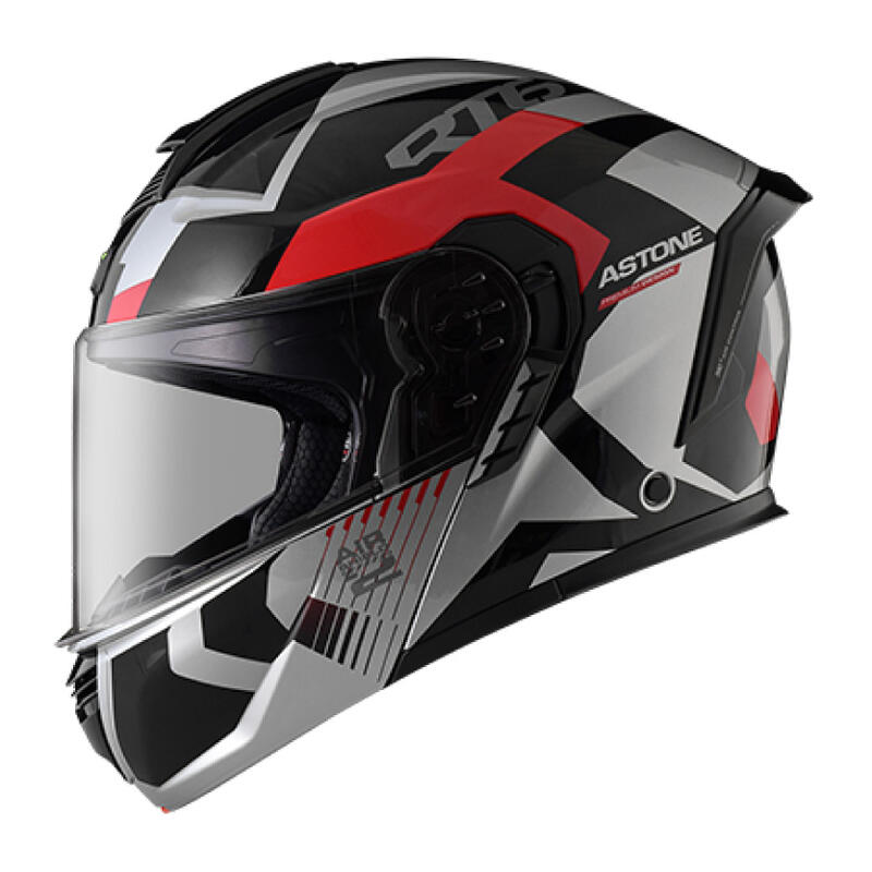 [安信騎士] ASTONE RT6 彩繪 ZB02 黑/銀 可掀式 安全帽 可樂帽 汽水帽 金屬排扣 眼鏡溝槽 | 露天市集 | 全台最大的網路購物市集