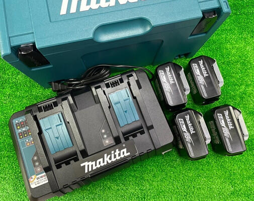 (含稅價)緯姍(底價16500不含稅)牧田 18V電源組,BL1860B 鋰電池4顆+DC18RD雙口充電器*1+3號箱 | 露天市集 | 全 ...