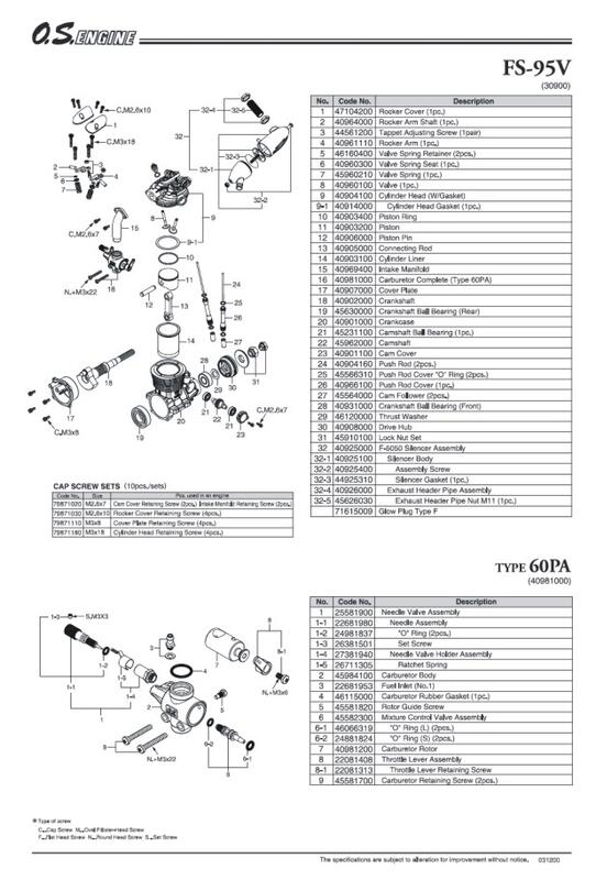 MUKAS 》OS FS-95V 飛機用四行程引擎 | 露天市集 | 全台最大的網路購物市集