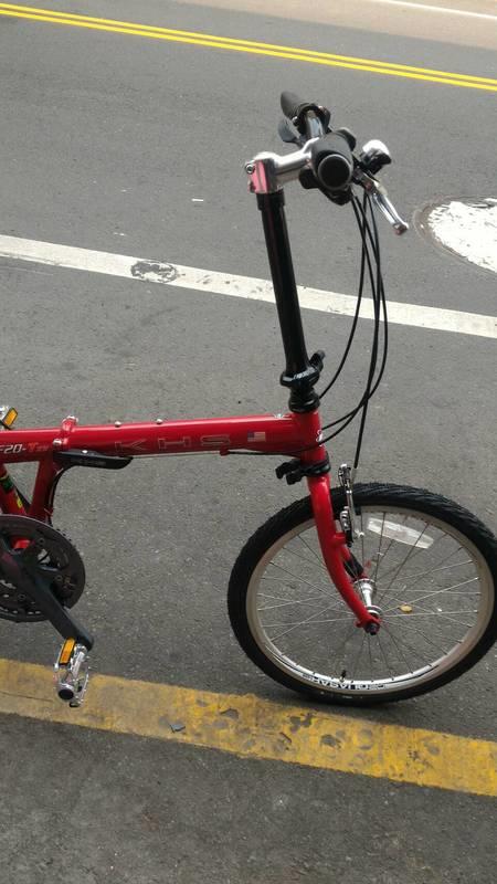 喬捷單車精品─KHS F20-T23 折疊車(紅色)24速 | 露天市集 | 全台最大的網路購物市集