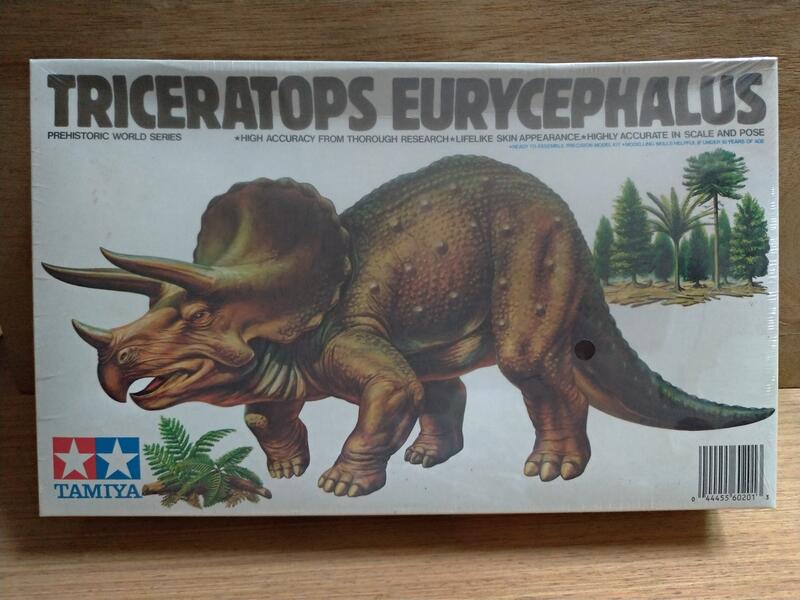【TAMIYA 60201】1/35 恐龍世界 TRICERATOPS EURYCEPHALUS 三角龍 送模型漆 | 露天市集 | 全台最大 ...