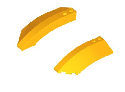 【磚樂】LEGO樂高 41750+41749 6173048+6173049 Wedge 8x3x2 亮橘曲面 一對 | 露天市集 | 全台最 ...