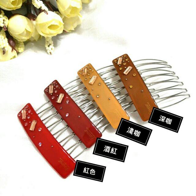 C02-010 晶鑽七叉髮叉瀏海髮梳。韓國倒插髮插 | 露天市集 | 全台最大的網路購物市集