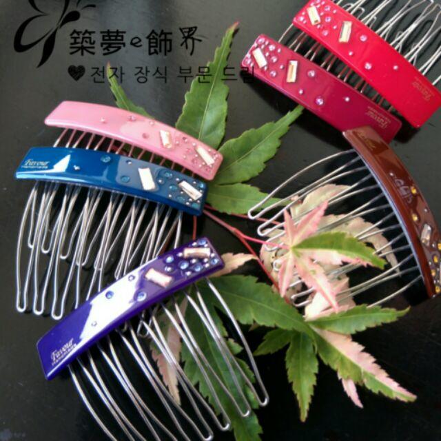 C02-010 晶鑽七叉髮叉瀏海髮梳。韓國倒插髮插 | 露天市集 | 全台最大的網路購物市集