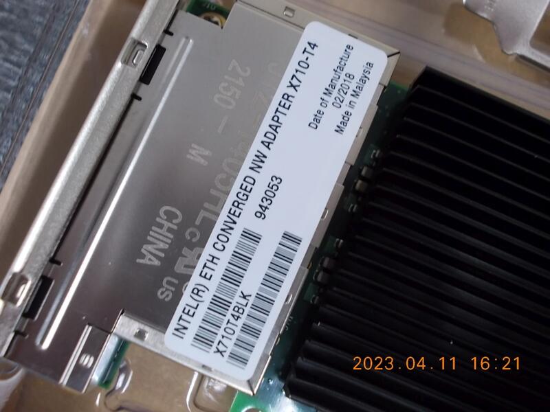 Intel Ethernet 10GbE 4Port PCI-E 網路卡 X710-T4 X710T4BLK 全新 | 露天市集 | 全台最大 ...