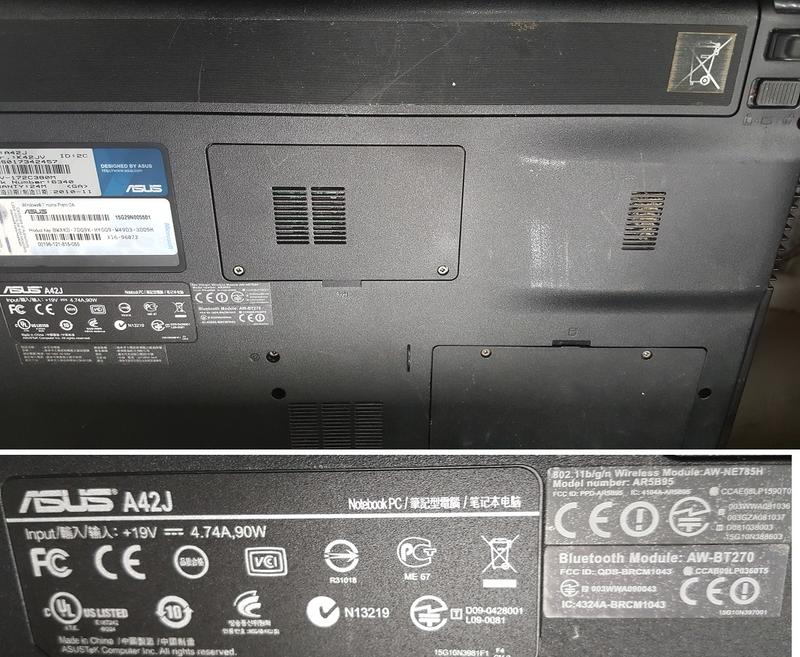 賣家出清二手ASUS A42 CPU:I3/DDR:4G/HDD:500GB(初步測試可以使用歡迎自取) | 露天市集 | 全台最大的網路購物市集