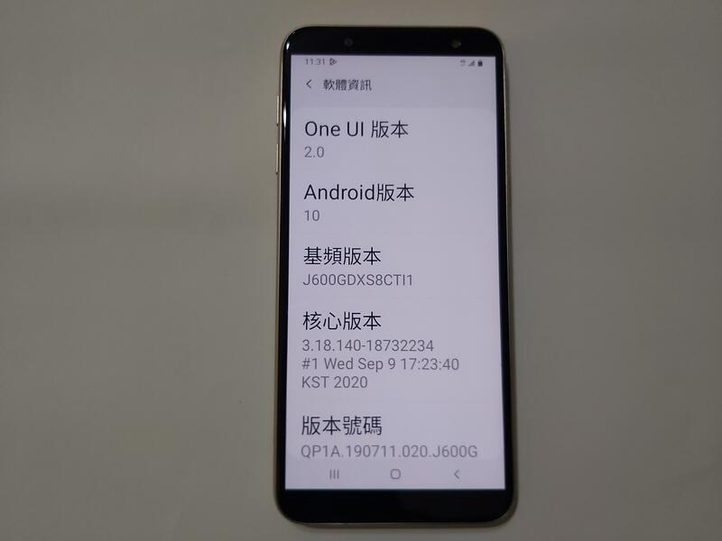 SAMSUNG GALAXY J6 J600G 5.6吋螢幕3G/32G安卓10系統 八核心4G LTE智慧型手機~HW | 露天市集 | 全 ...