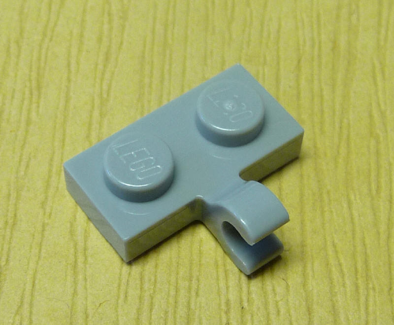 【小荳樂高】LEGO 淺灰色 1x2 薄板帶1夾手 (水平) Clip on Side 11476 6028812 | 露天市集 | 全台最大 ...
