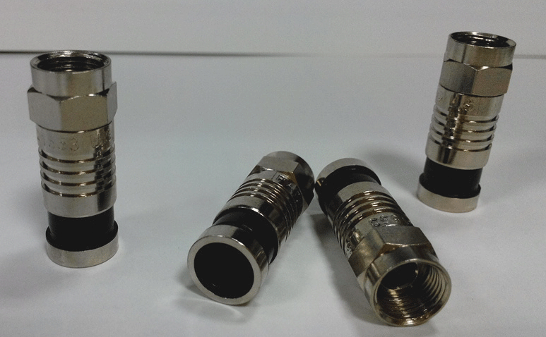 台製~RG6U / 5C2V 同軸線用 , 推入式 F公 防水接頭, 擠壓型防水 F接頭 | 露天市集 | 全台最大的網路購物市集