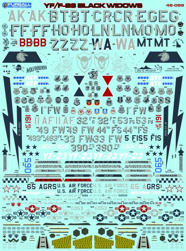 Furball Aero-Design_1/48_YF-23 / F-23 Black Widows_48-088 | 露天市集 | 全台最大 ...