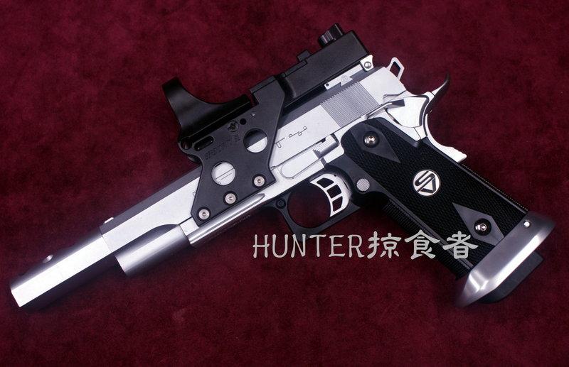 【Hunter】全新 SV INFINITY 全金屬100%仿真30條深刻印電鍍霧鉻IPSC瓦斯BB槍~H | 露天市集 | 全台最大的網路購物市集