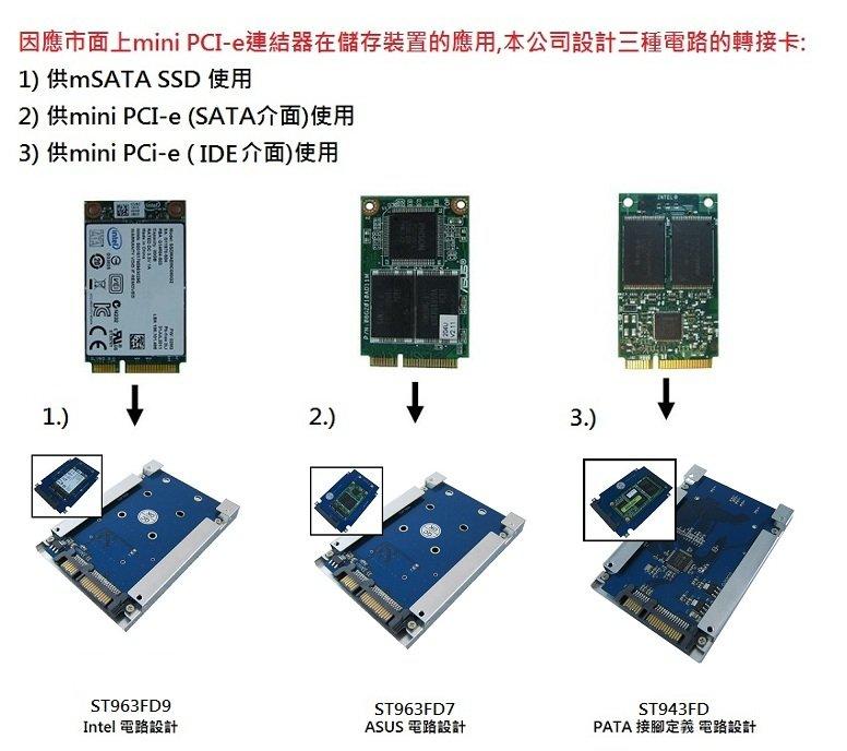 ST963FD7 mini PCI-e SSD to SATA 轉卡 ASUS Eeepc SSD專用 | 露天市集 | 全台最大的網路購物市集