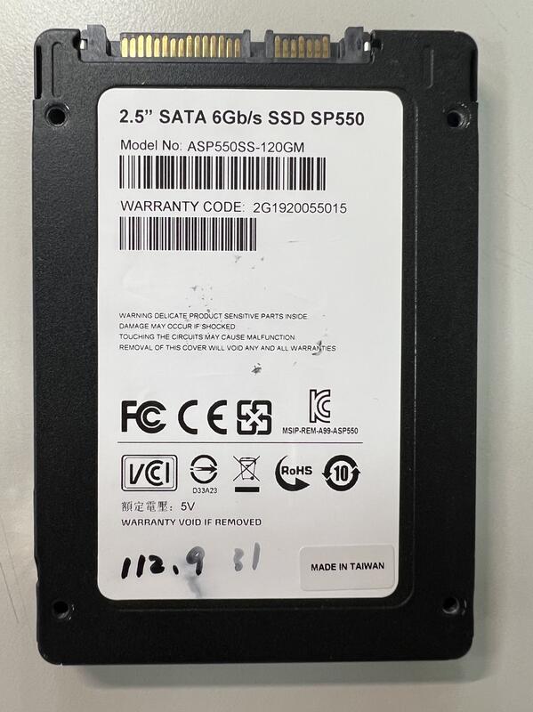 ADATA SP500 120G SSD SATA 2.5吋 固態硬碟 ASP550SS-120GM | 露天市集 | 全台最大的網路購物市集